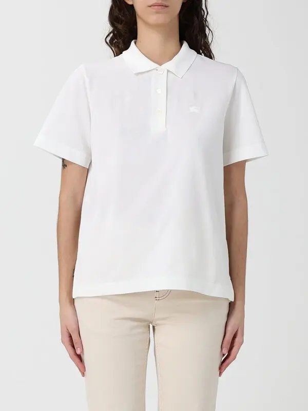 Burberry Cotton Polo Shirt - White