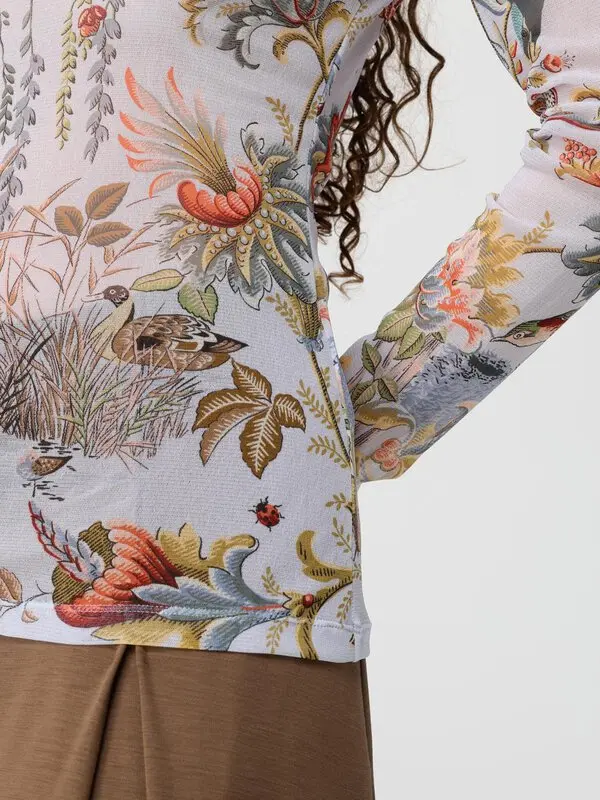 Etro Paisley Knit Top - White