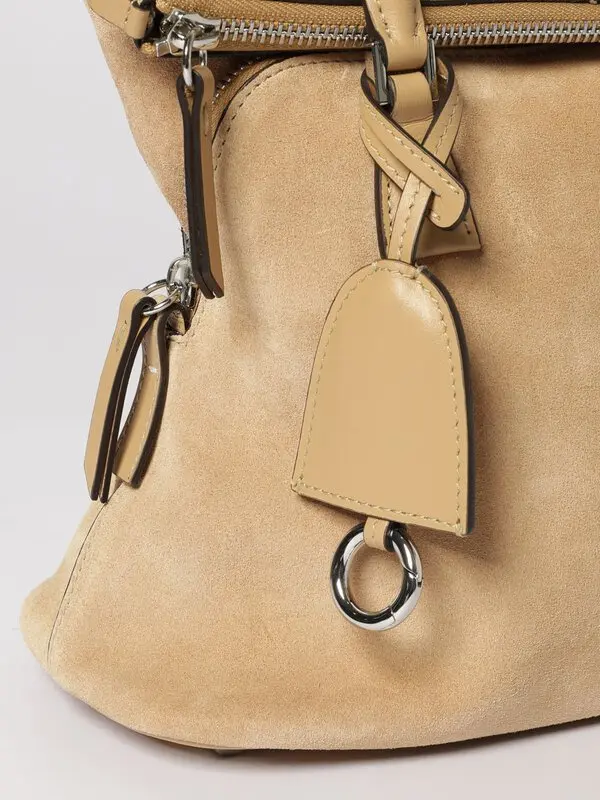 MAISON MARGIELA 5ac Soft Suede Bag - Beige