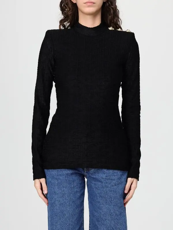 Balmain Textured Knit Top