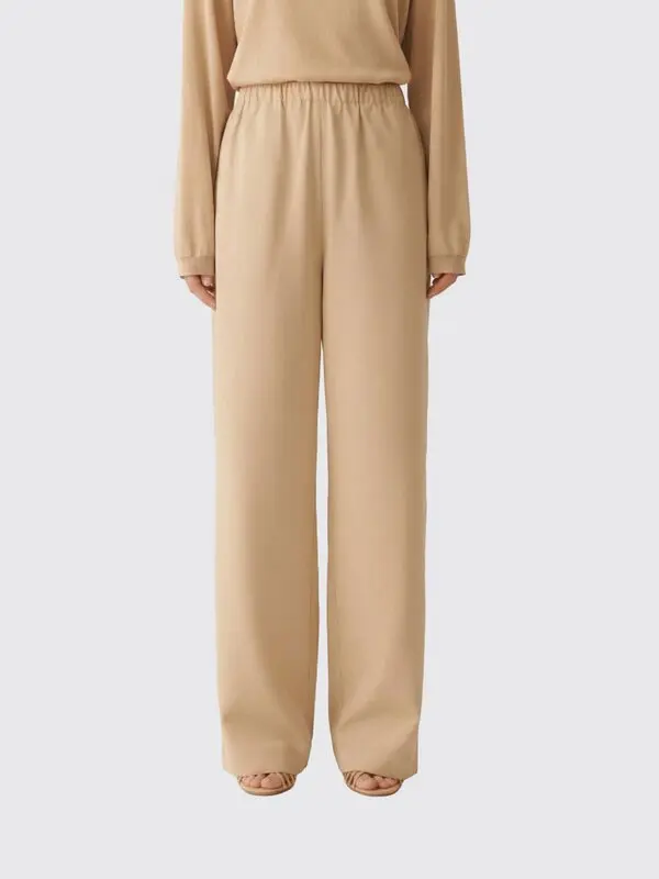 Fabiana Filippi Pure Cotton Wide-leg Trousers - Beige