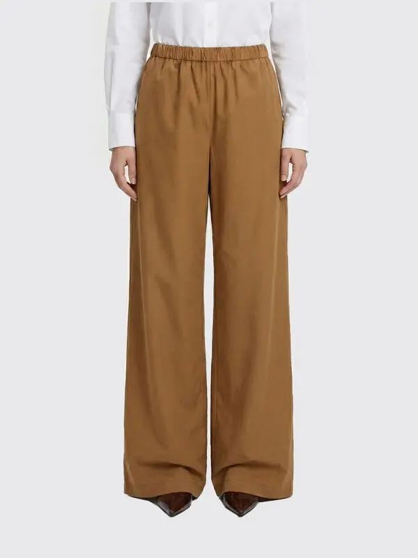 Fabiana Filippi Pure Cotton Wide-leg Trousers - Brown
