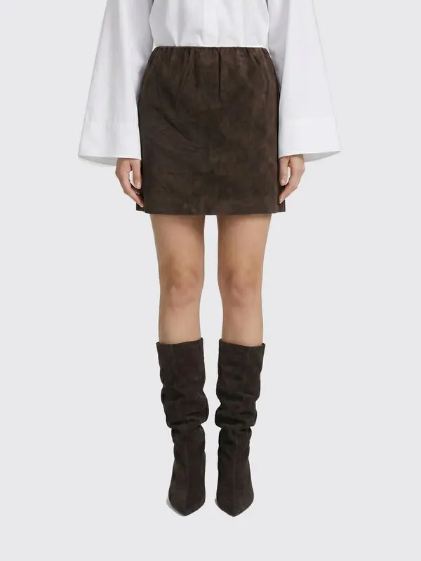ROTATE BY BIRGER CHRISTENSEN Suede Mini Skirt - Brown