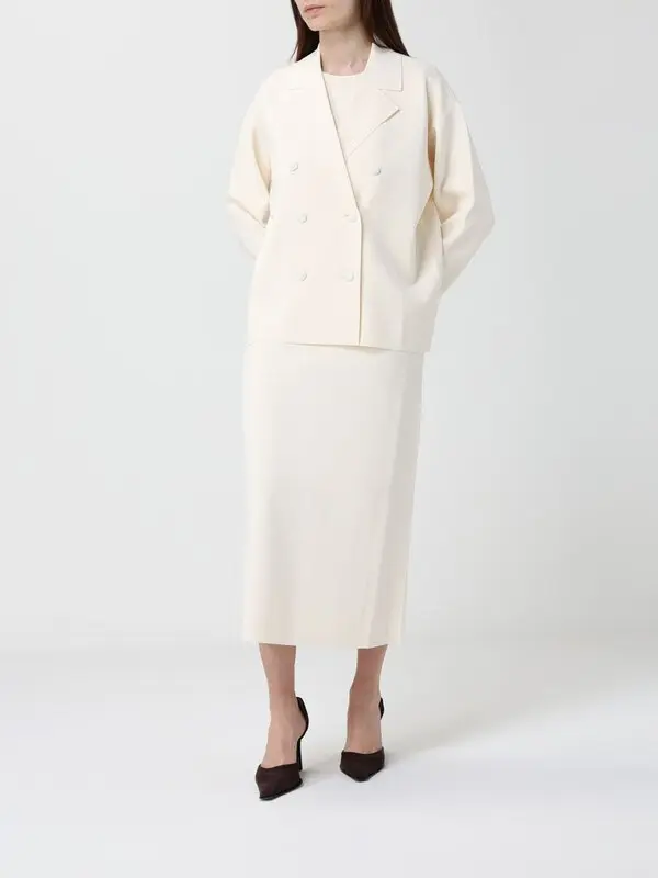 Max Mara Sleeveless Midi Dress - Ivory