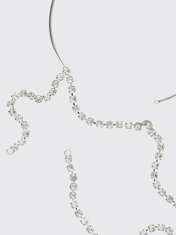 MAISON MARGIELA Metal Rhinestone Choker Necklace