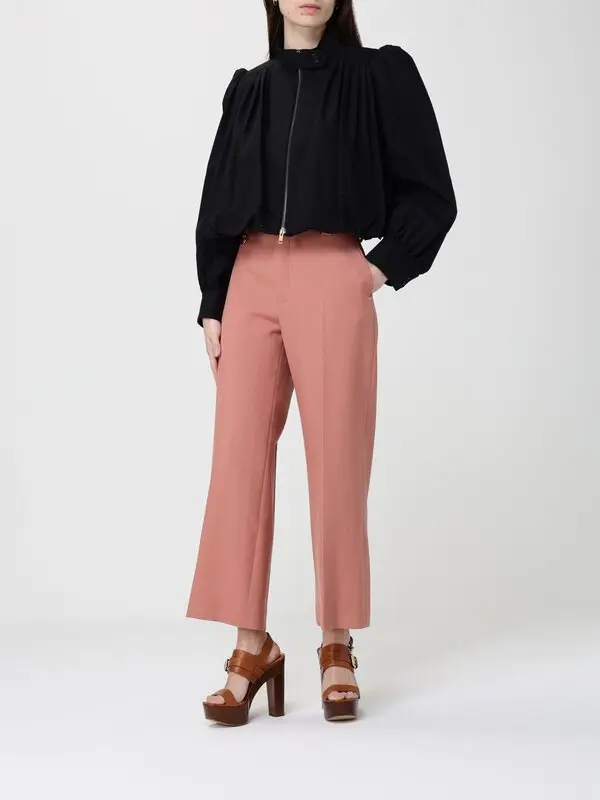 Chloé Cropped Cotton Trousers
