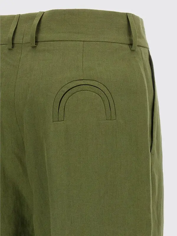 BLAZÉ MILANO Linen Straight Pants - Green