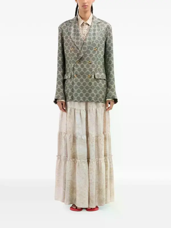 PIERRE-LOUIS MASCIA Geometric-pattern Blazer
