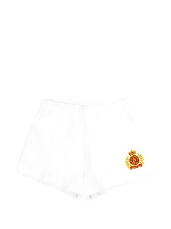SPORTY & RICH Embroidered Shorts - White