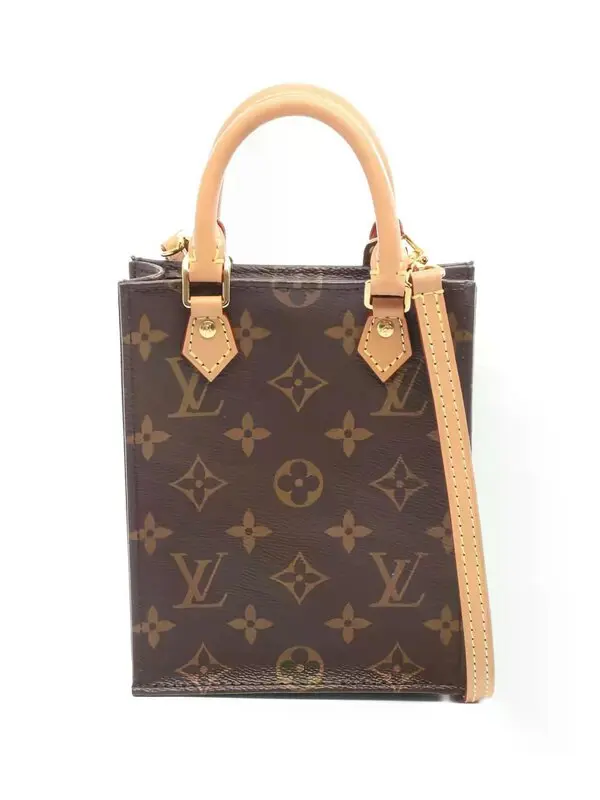 LOUIS VUITTON 2021 Petite Sac Plat Monogram Tote - Brown
