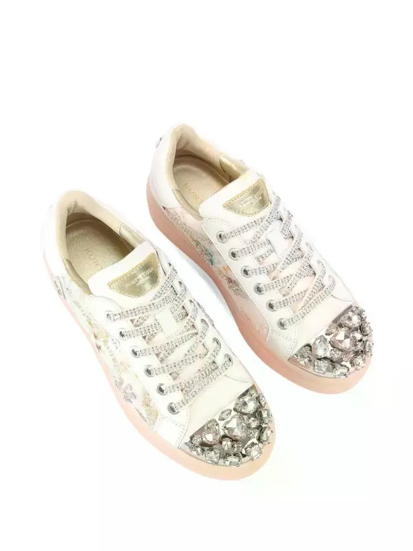 Kurt Geiger Crystal-embellished Sneakers