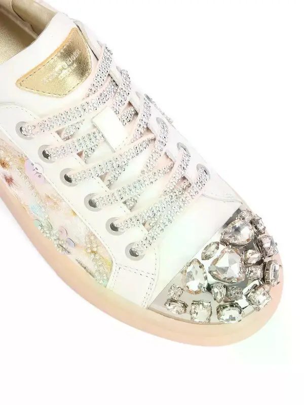 Kurt Geiger Crystal-embellished Sneakers