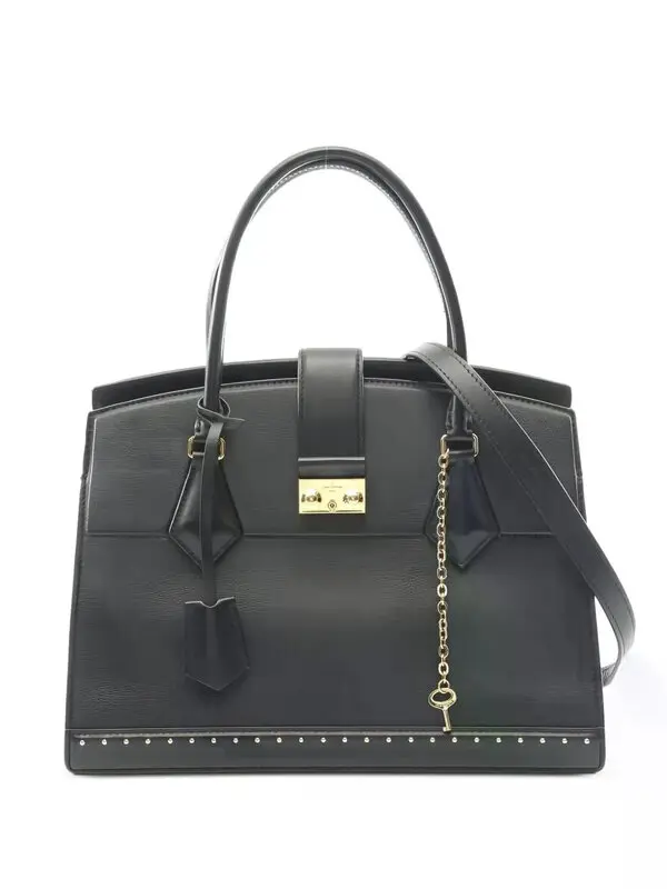 LOUIS VUITTON 2017 Marly Studded Leather Handbag