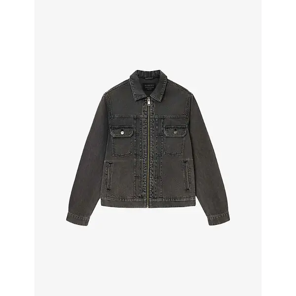 ALLSAINTS Brightmore Zip-up Denim Jacket