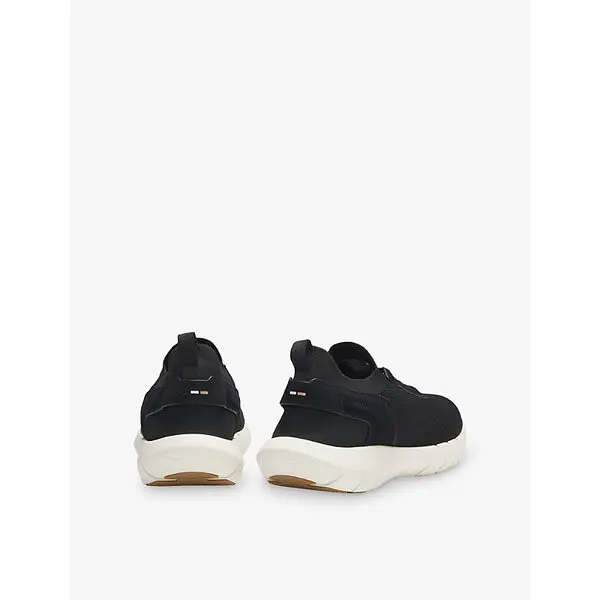 BOSS Knitted Lace-up Trainers - Black