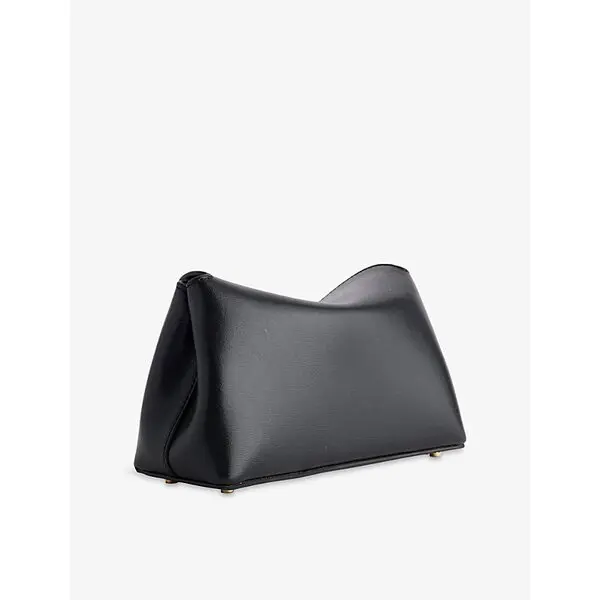 TOTEME T-lock Mini Leather Clutch - Black