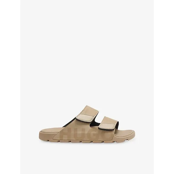Hugo Branded Faux-suede Sandals
