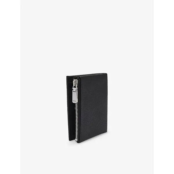 BOSS Zipped 6-slot Leather Wallet