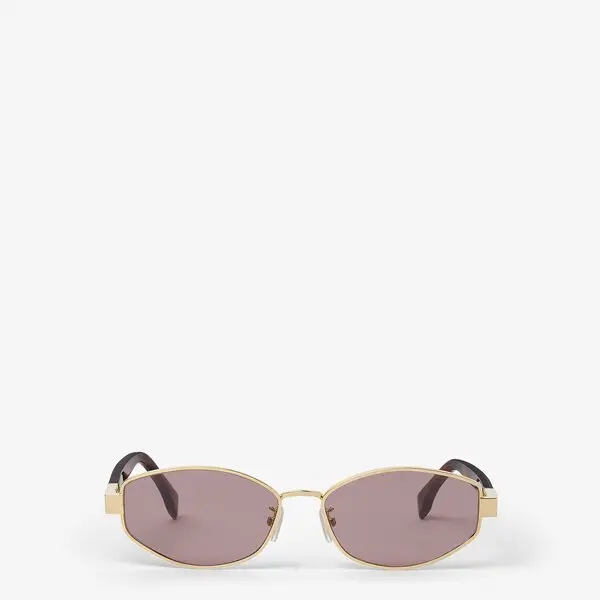 Fendi Oval Baguette Sunglasses - Brown