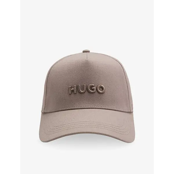 Hugo Logo-embellished Cotton-twill Baseball Cap - Light/pastel Brown