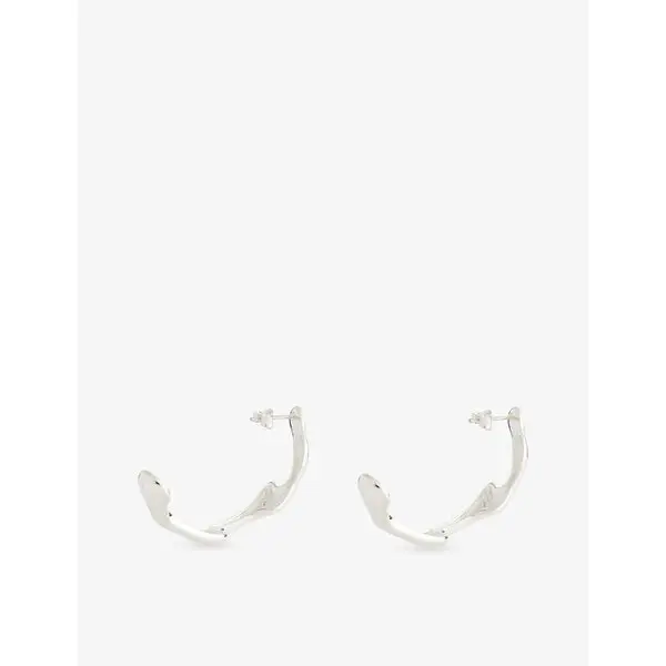 STEFF ELEOFF Drip 925 Sterling Hoop Earrings