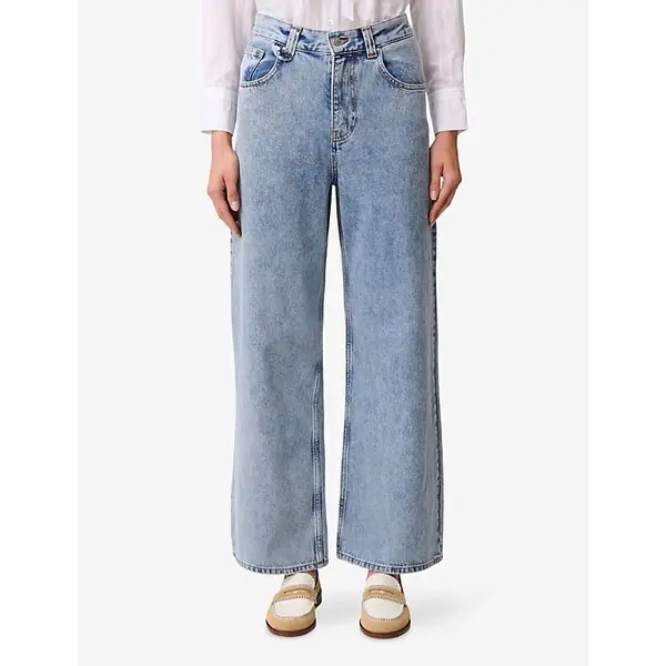 Claudie Pierlot Wide-leg Denim Jeans