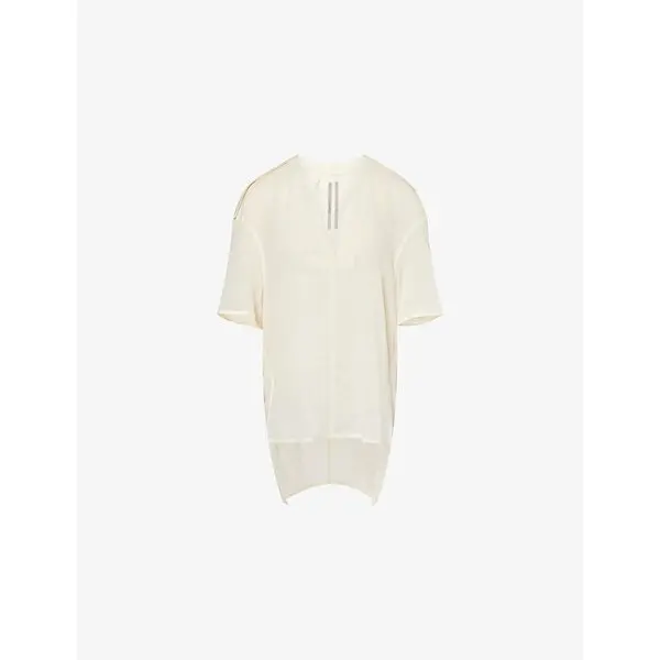 Rick Owens Island V-neck Cotton Top - Butter