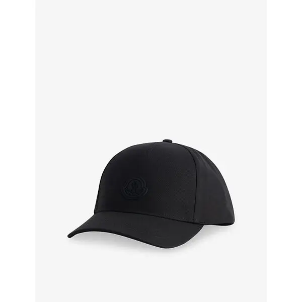 Moncler Cotton Baseball Cap - Black