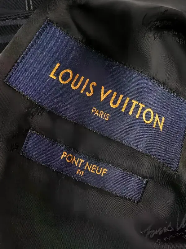 LOUIS VUITTON 2000s Stripe Single Breasted Suit