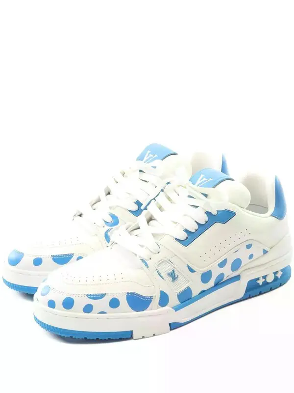 LOUIS VUITTON 2023 Dot Leather Sneakers - White