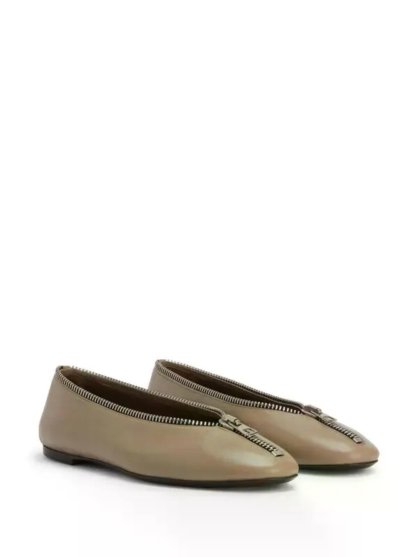 GIUSEPPE ZANOTTI Leather Ballet Flats
