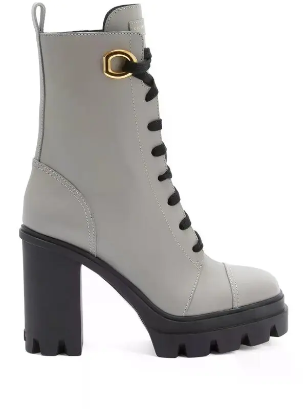 GIUSEPPE ZANOTTI 110mm Lace-up Ankle Boots