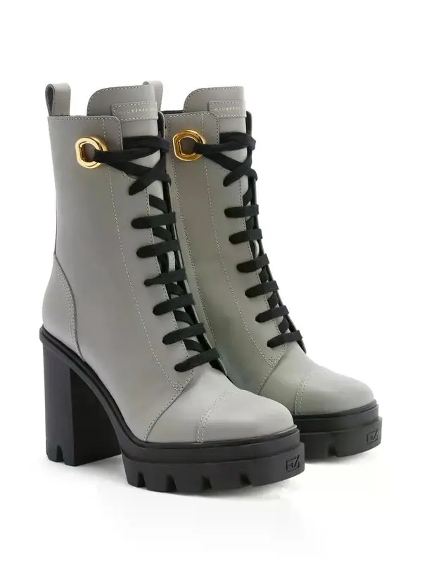 GIUSEPPE ZANOTTI 110mm Lace-up Ankle Boots