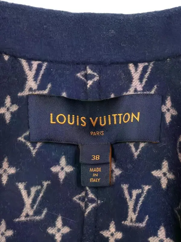 LOUIS VUITTON 2010 Monogram Wool Coat