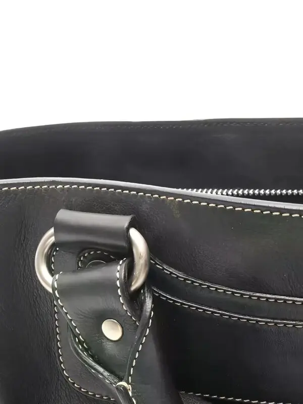 Celine 2010s Boogie Leather Tote Bag - Black