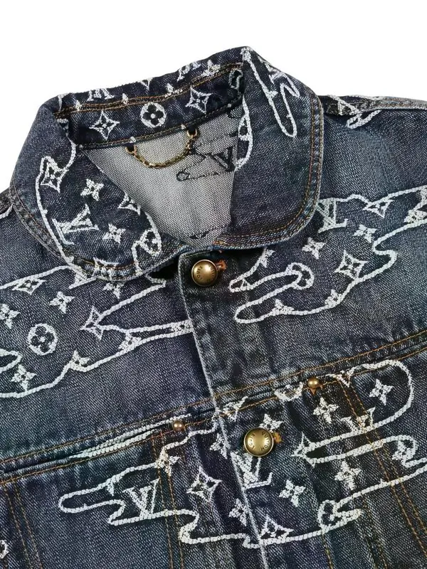 LOUIS VUITTON 2010s Monogram Denim Jacket