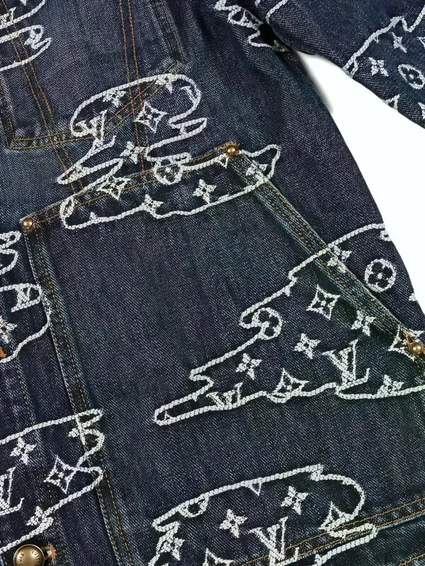 LOUIS VUITTON 2010s Monogram Denim Jacket
