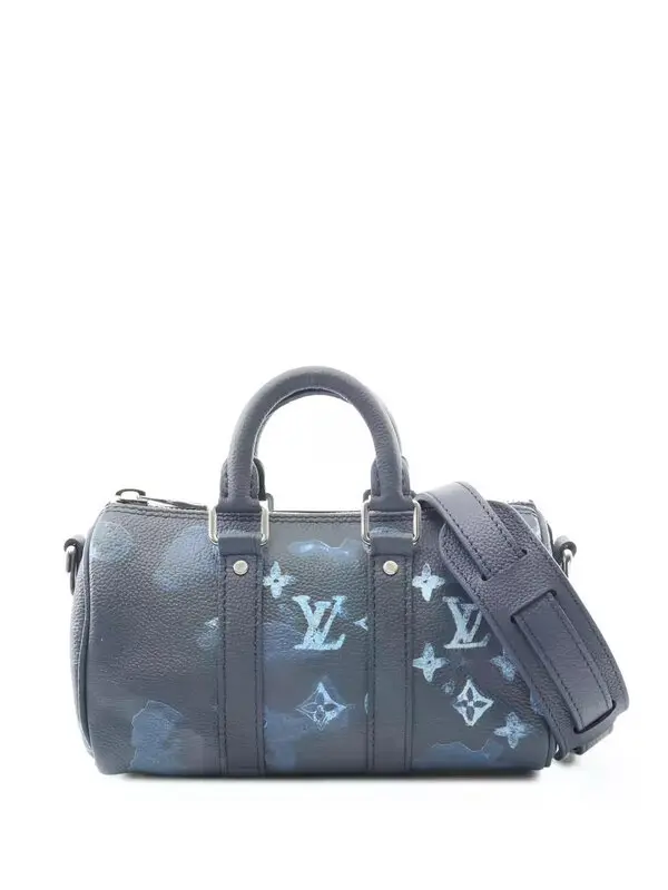 LOUIS VUITTON 2010s Xs Keepall Monogram Tote Bag - Blue