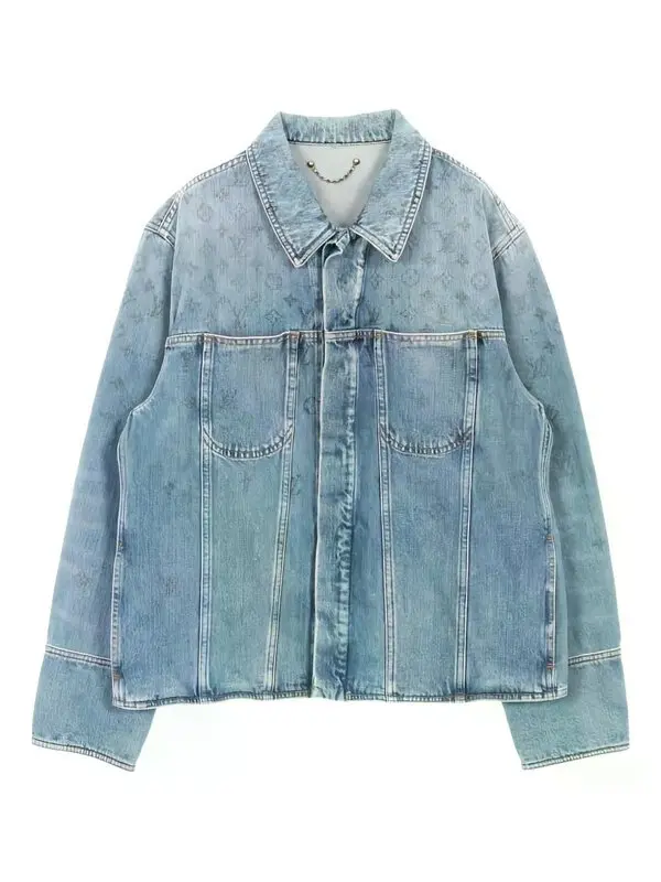 LOUIS VUITTON Monogram-pattern Denim Jacket