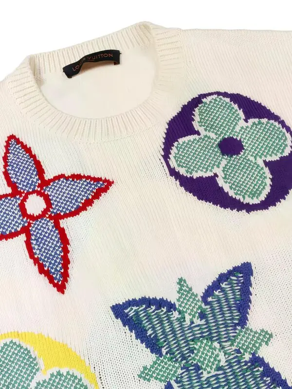 LOUIS VUITTON 2010s Flower Monogram Sweater