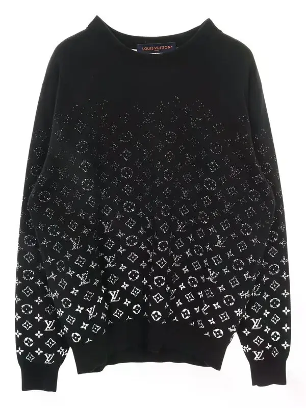 LOUIS VUITTON 2010's Monogram Gradient Knit Sweater