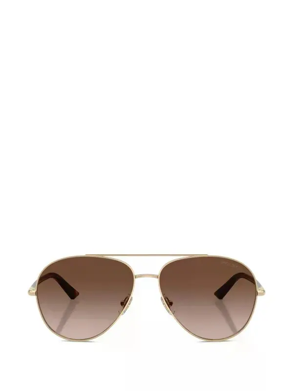 JIMMY CHOO Pilot-frame Sunglasses - Gold