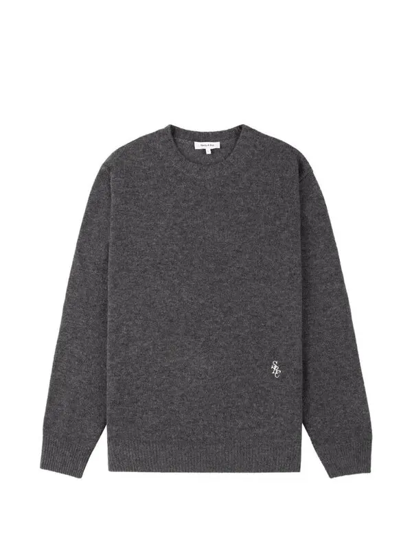 SPORTY & RICH Logo Sweater - Grey