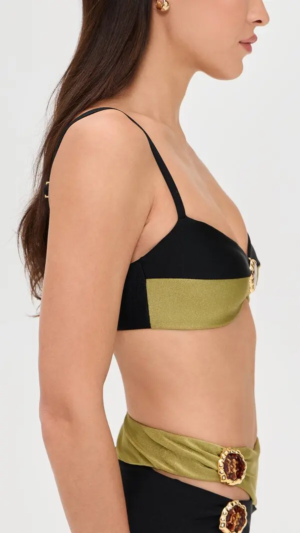 PatBO Jade Lycra Bikini Top
