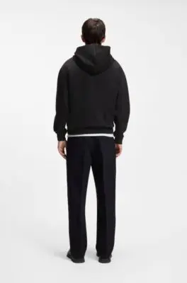 Hugo Relaxed-fit Embroidered-logo Hoodie