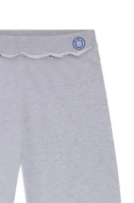 Hugo Logo-waistband Tracksuit Bottoms - Light Grey