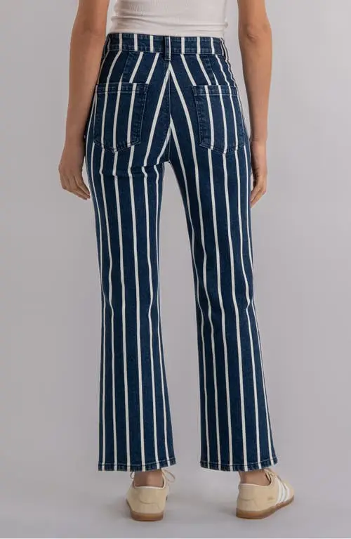 Kut From The Kloth Kelsey High-waist Kick Flare Jeans - Indigo/white