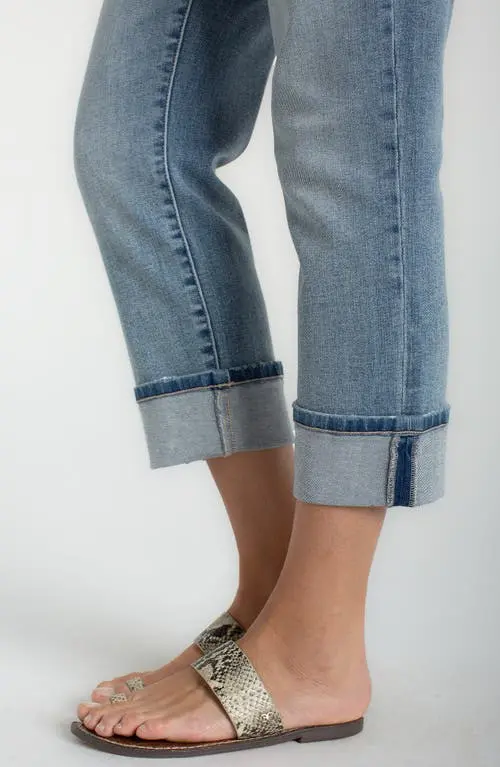 LIVERPOOL Marley Cuffed Crop Girlfriend Jeans