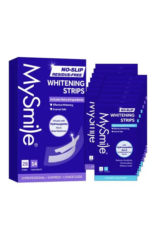 MYSMILE Non-slip Teeth Whitening Strips With Natural Ingredients - 14 Sets