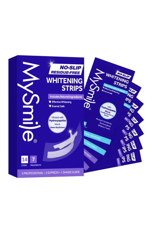 MYSMILE Non-slip Teeth Whitening Strips With Natural Ingredients - 7 Sets